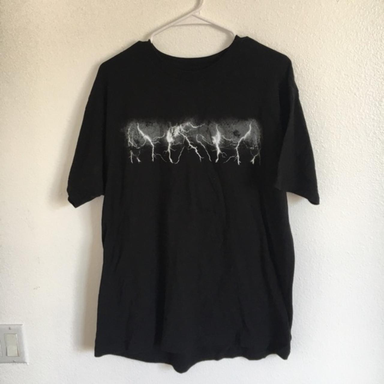 APT.9 Black Lightening T Shirt - Size XL Hey thanks... - Depop