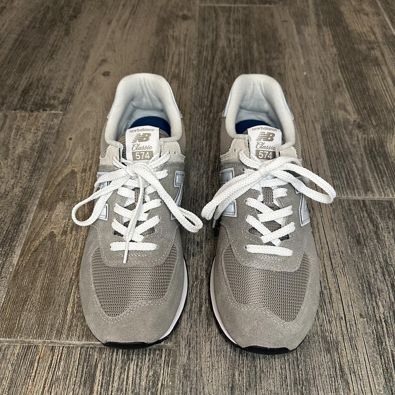 New Balance 574 Gray Only tried on. Size:... | Depop