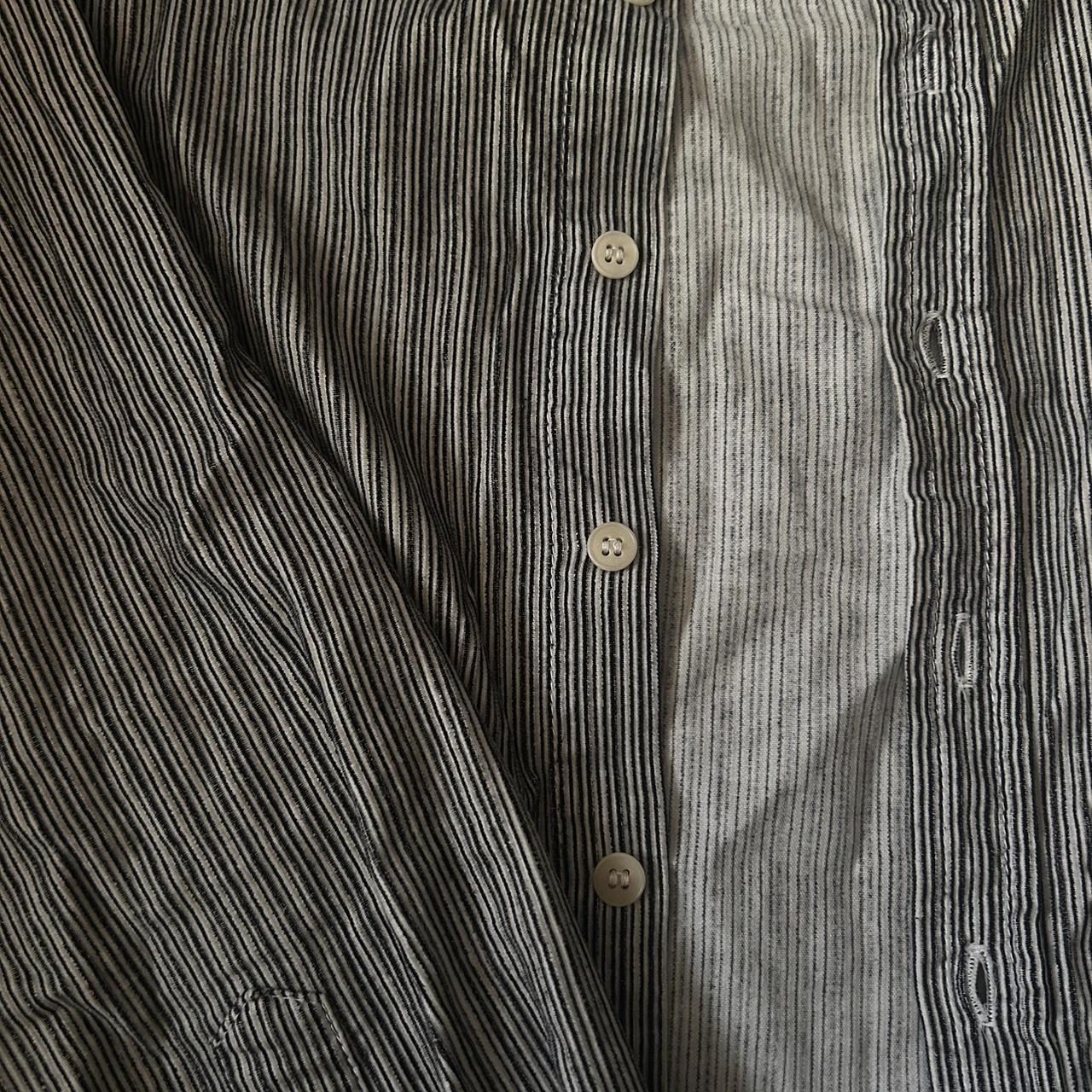 cute stripped button up! size small - Depop