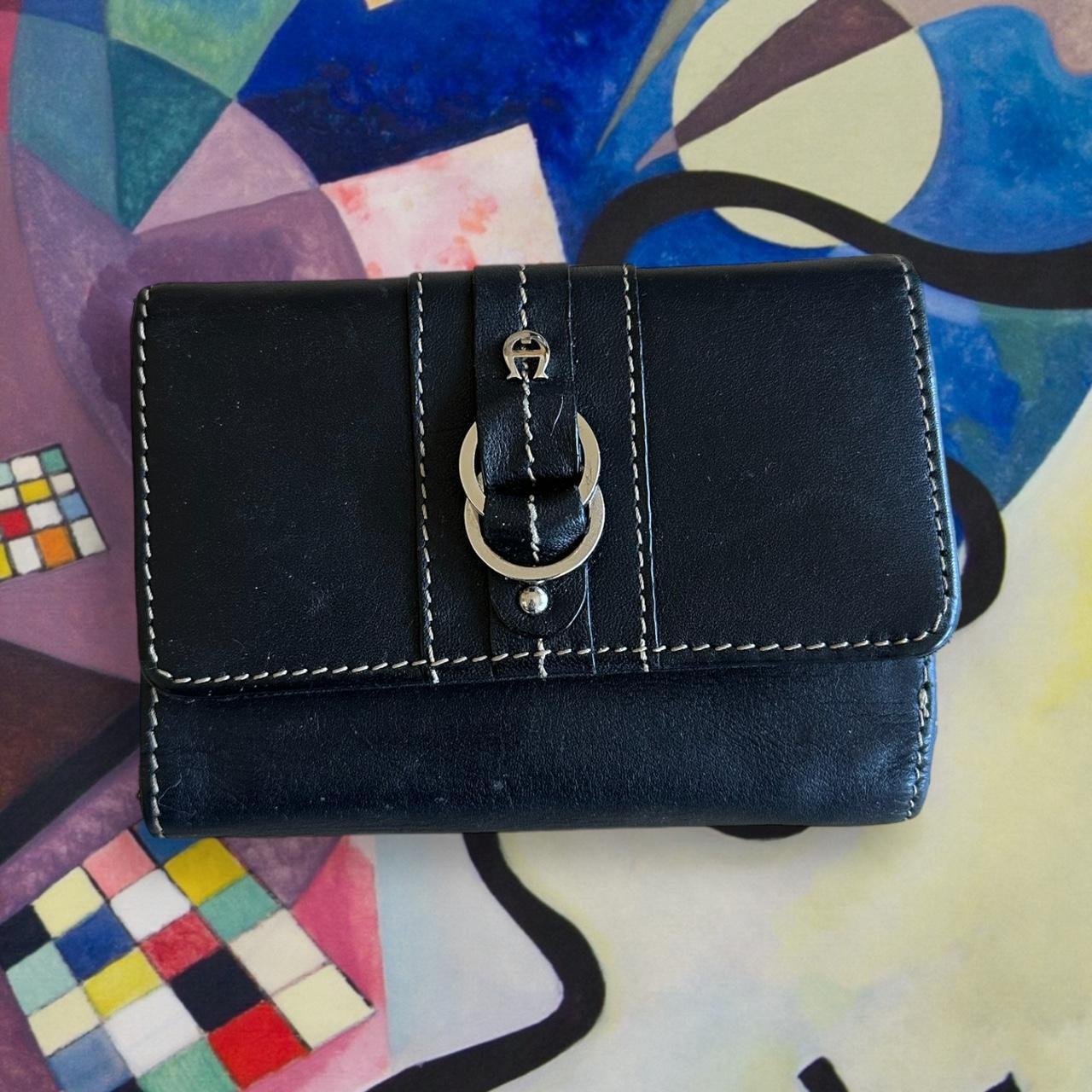 Vintage Etienne Aigner Classic Leather Wallet... - Depop