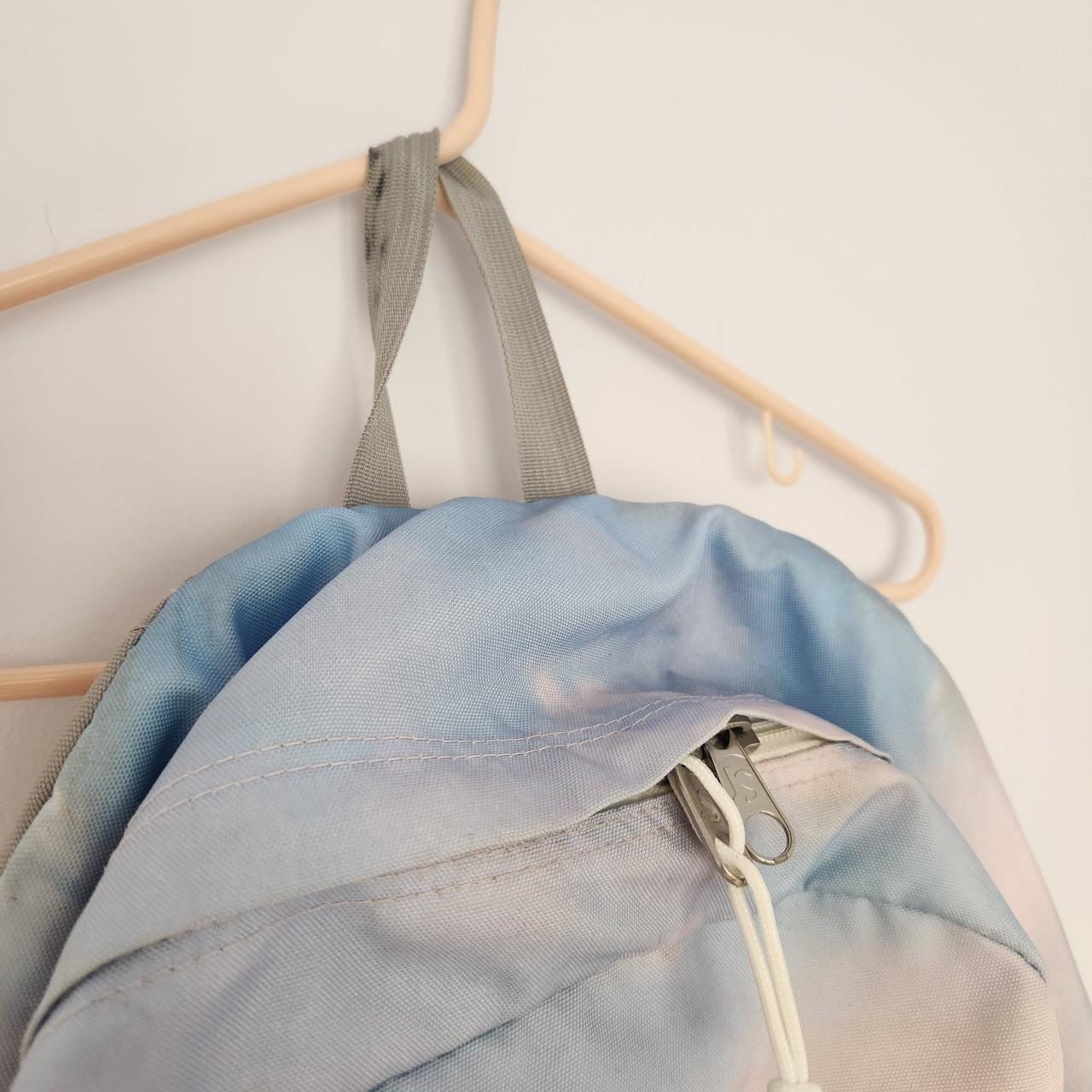 Jansport Beach Sunset Holographic Backpack Used but... - Depop