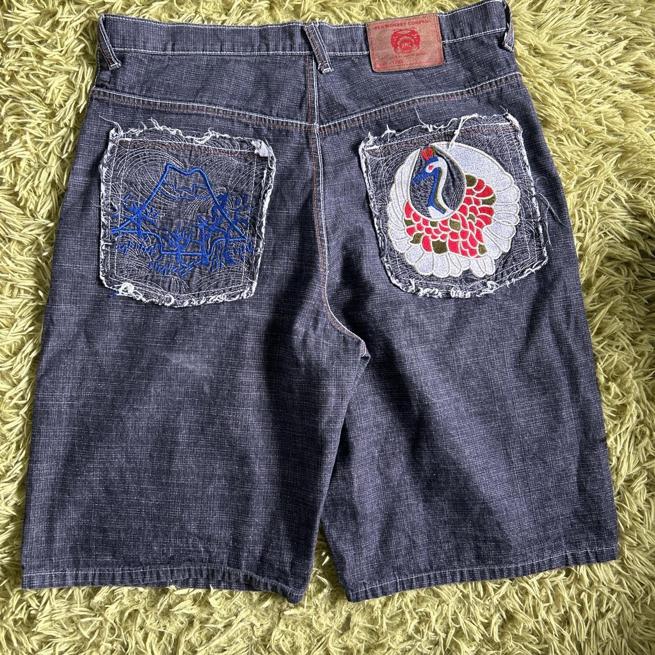 Red monkey company jorts size 36 - Feel free to... - Depop