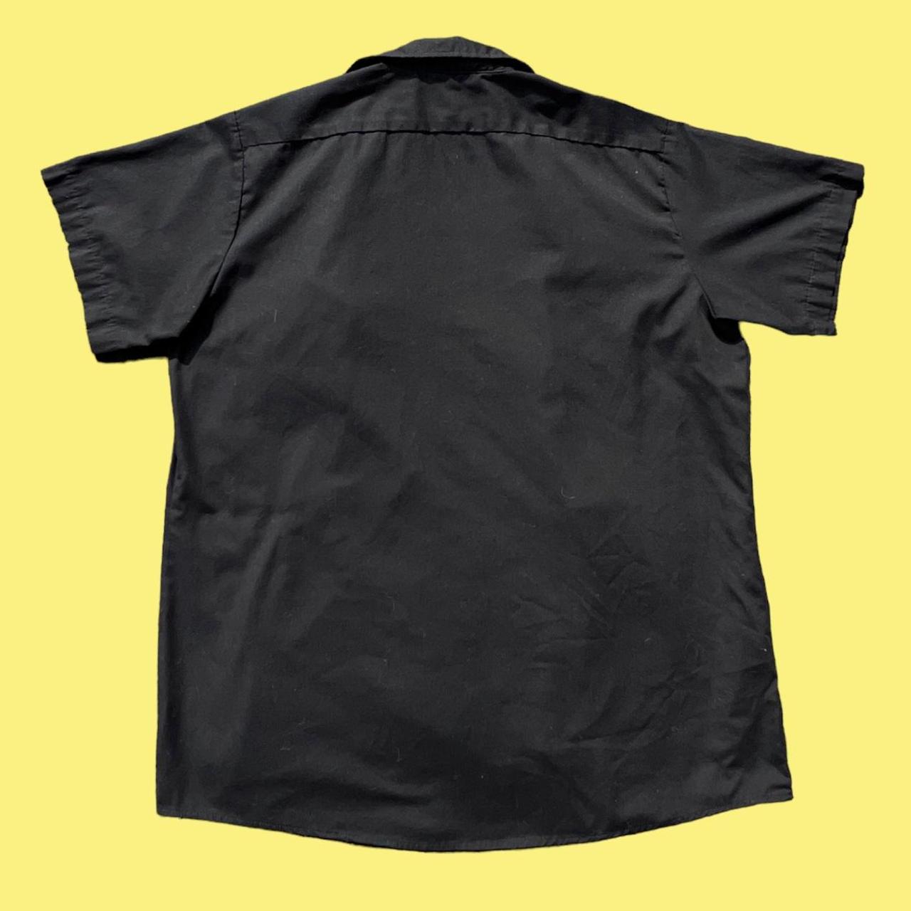 Dickies Button Up Collared Shirt - Men's Black... - Depop