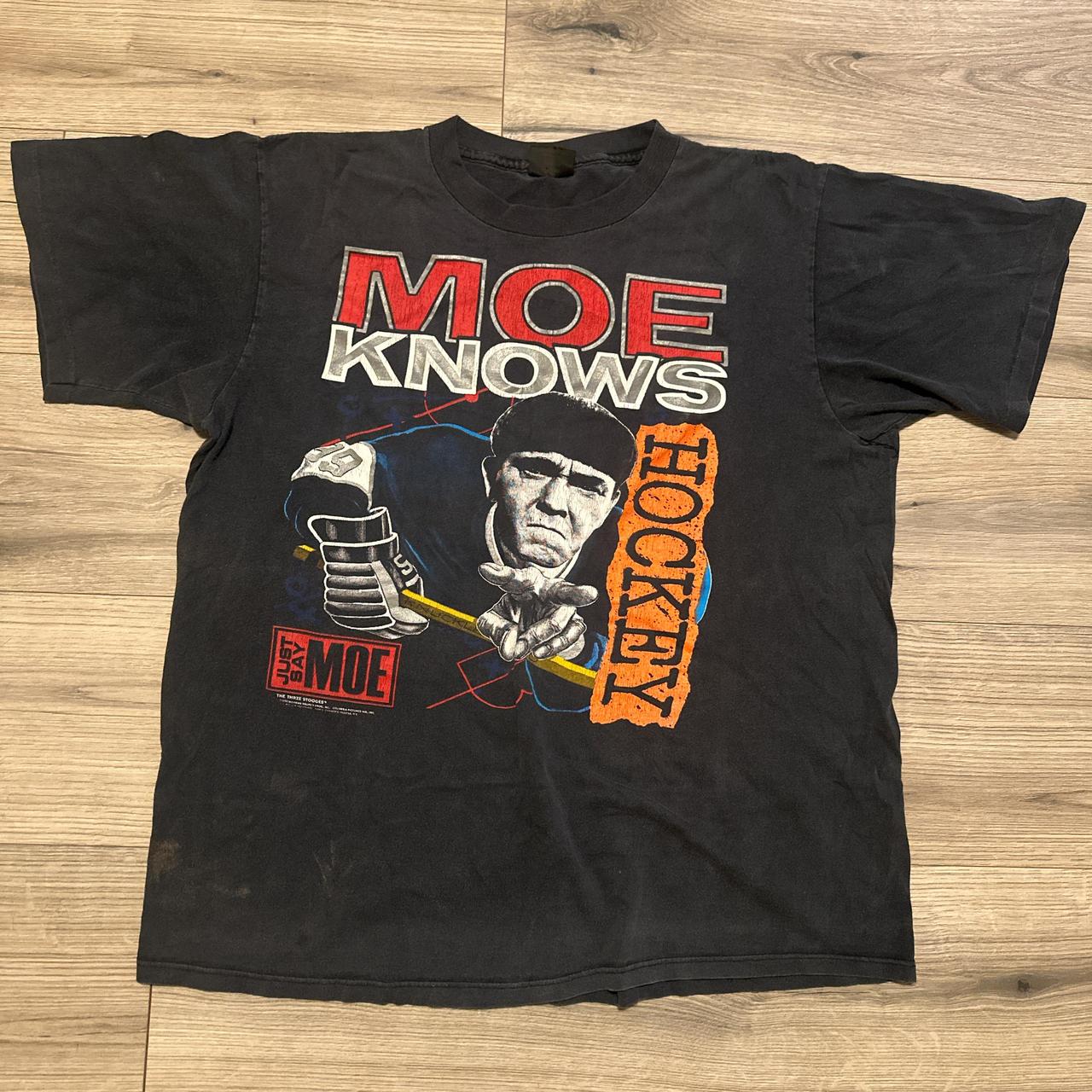 Vintage The Three Stooges Changes tag “Moe Knows... | Depop