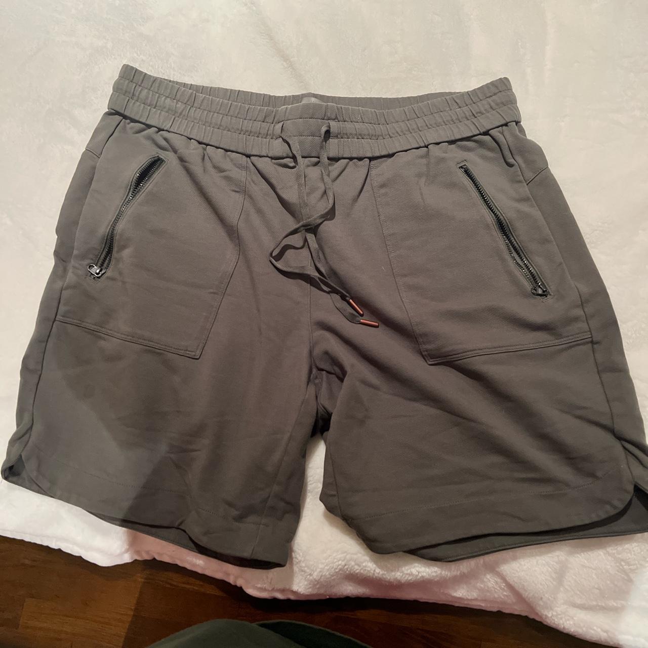 Calia Women's Green and Khaki Shorts | Depop