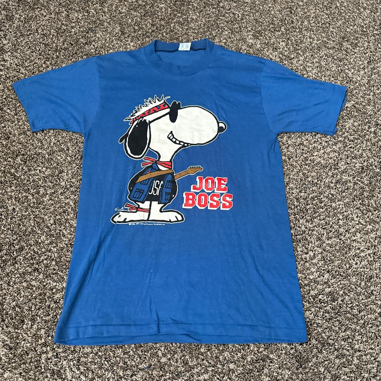 Vintage 1971 Snoopy Joe Boss single stitch... | Depop