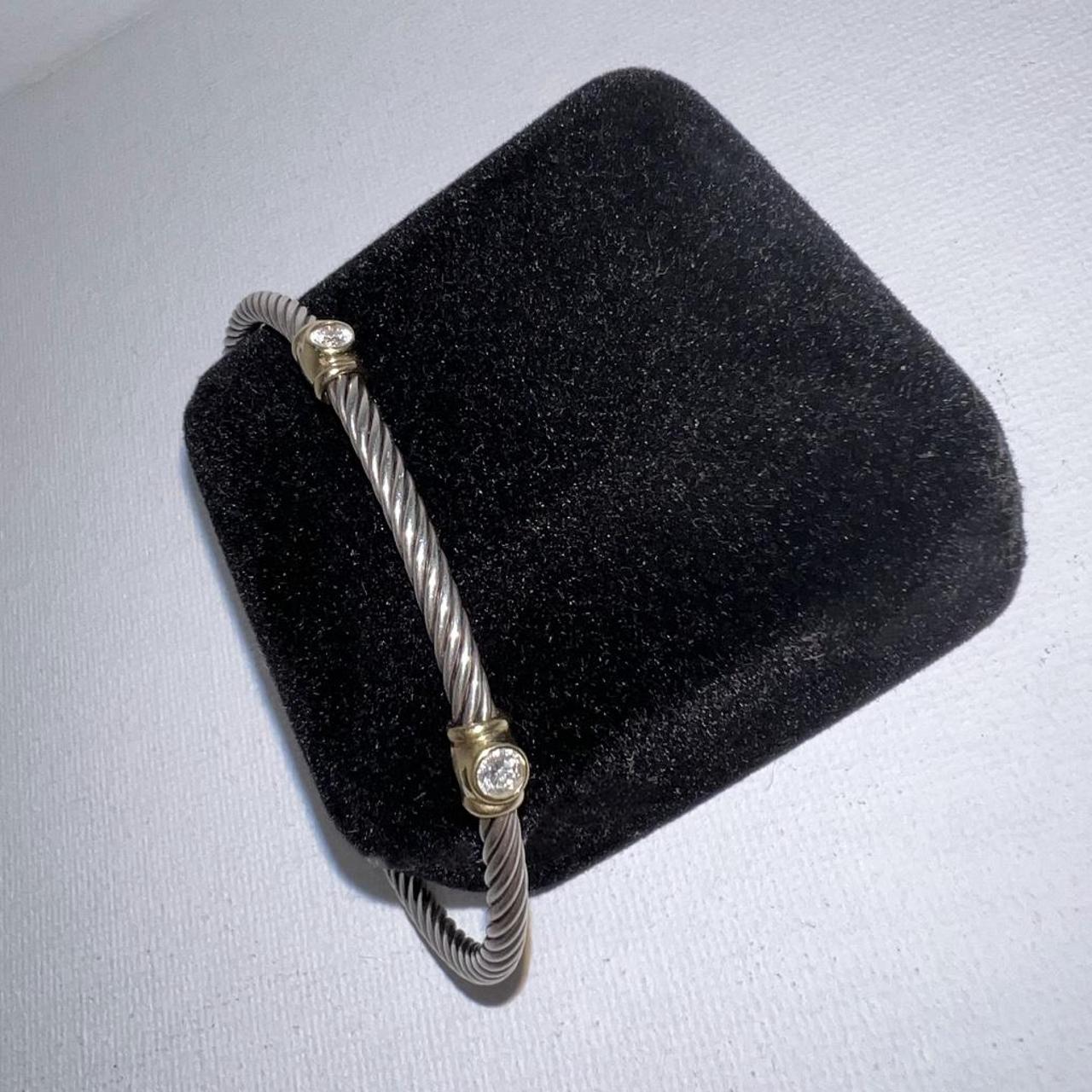 David Yurman double diamond cable bracelet. Size XS... | Depop