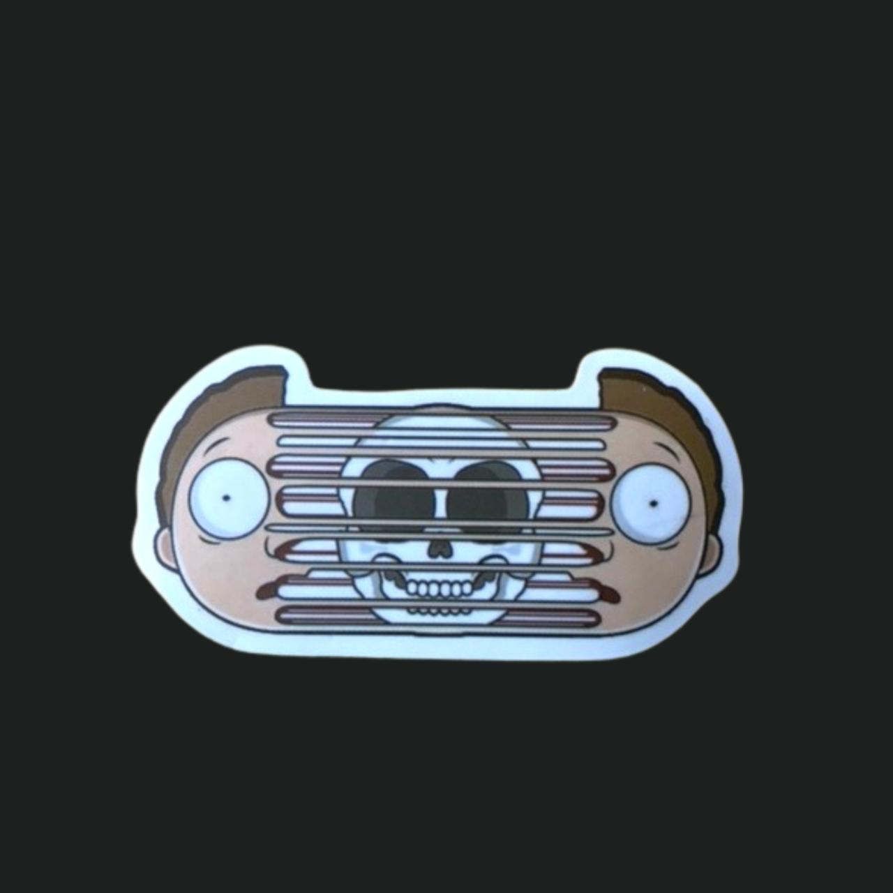 Rick and Morty Vinyl Sticker - Skull Morty Smith ... - Depop