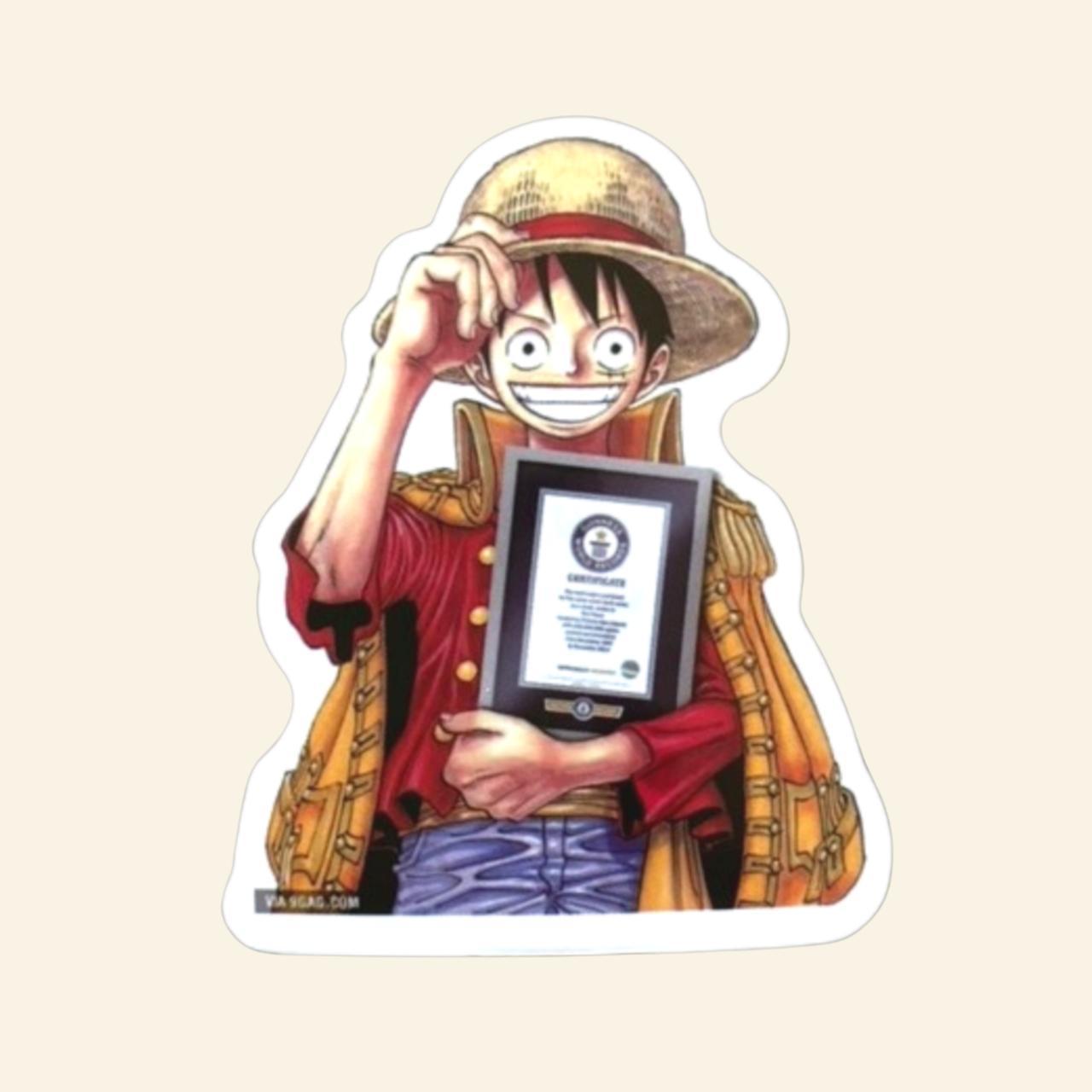 One Piece Vinyl Sticker - Monkey D. Luffy CUSTOM... - Depop