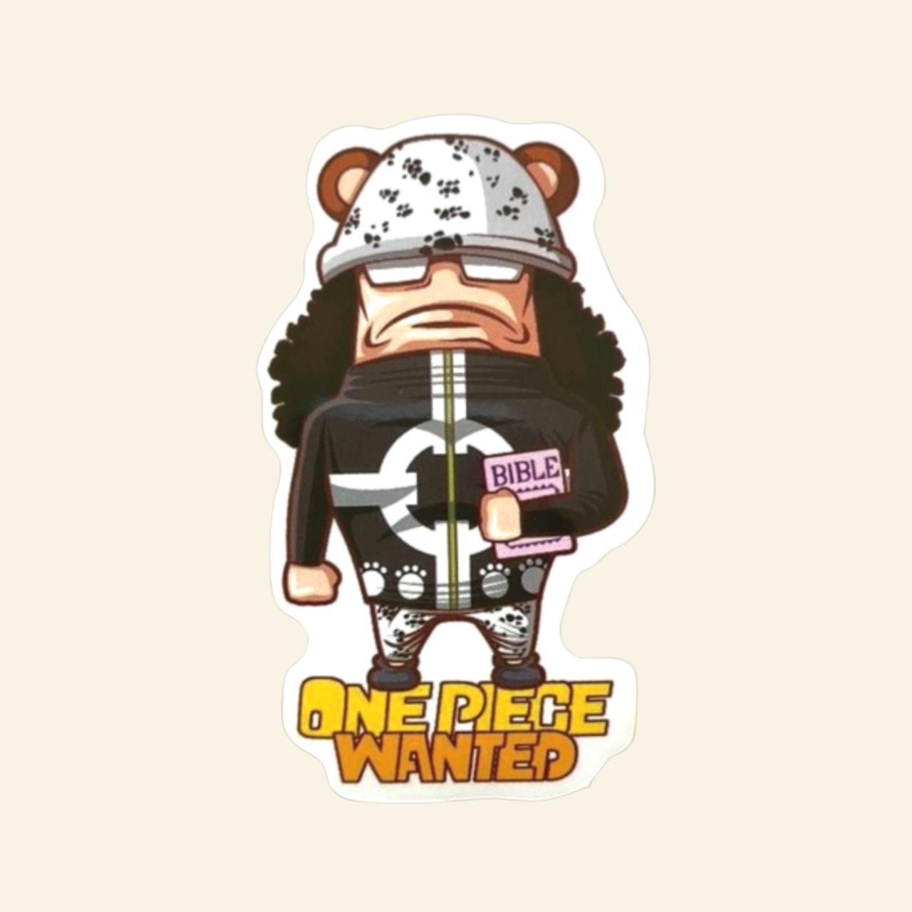 One Piece Wanted Sticker - Vinyl PVC Decal -... - Depop