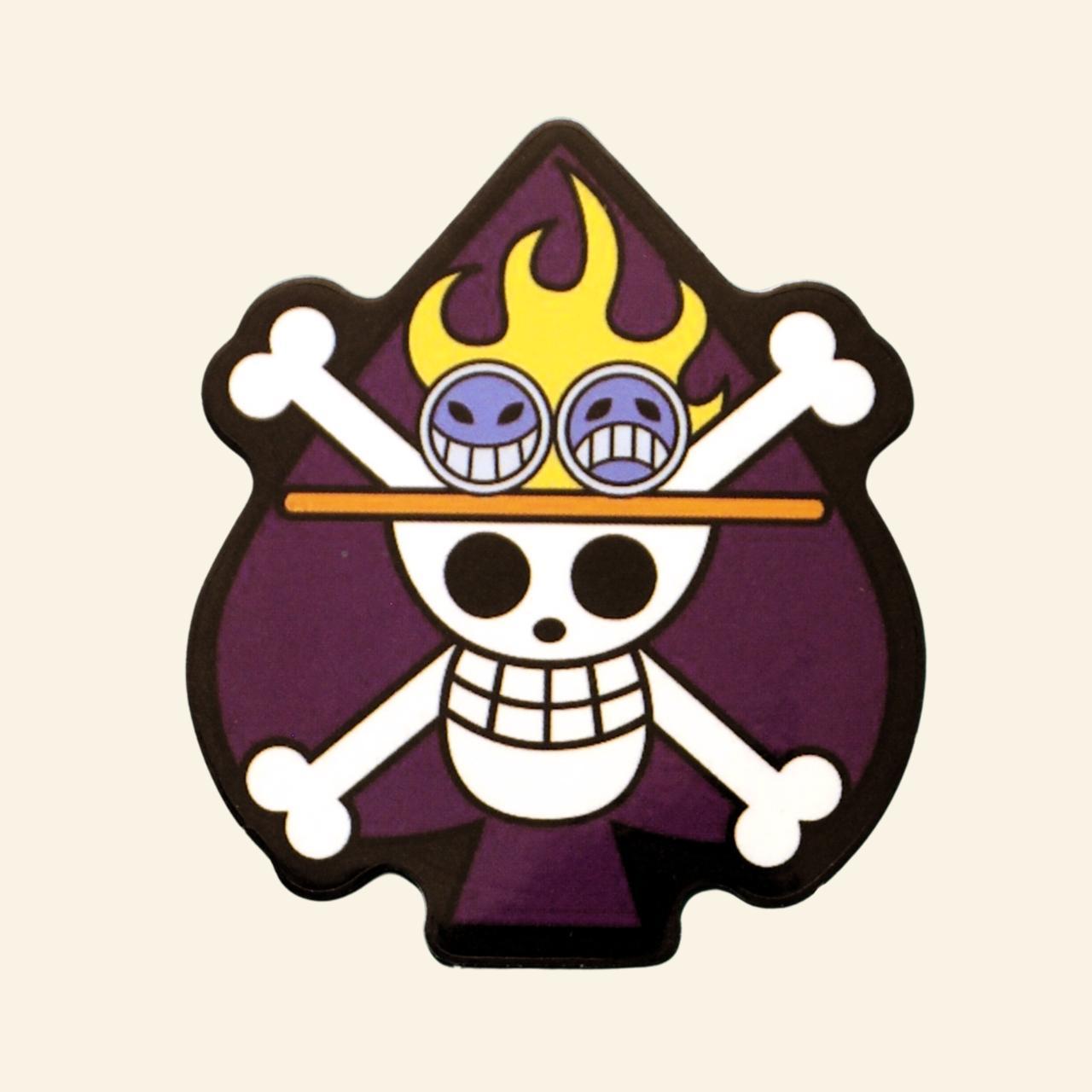 One Piece Sticker - Whitebeard Crew Jolly Roger... - Depop
