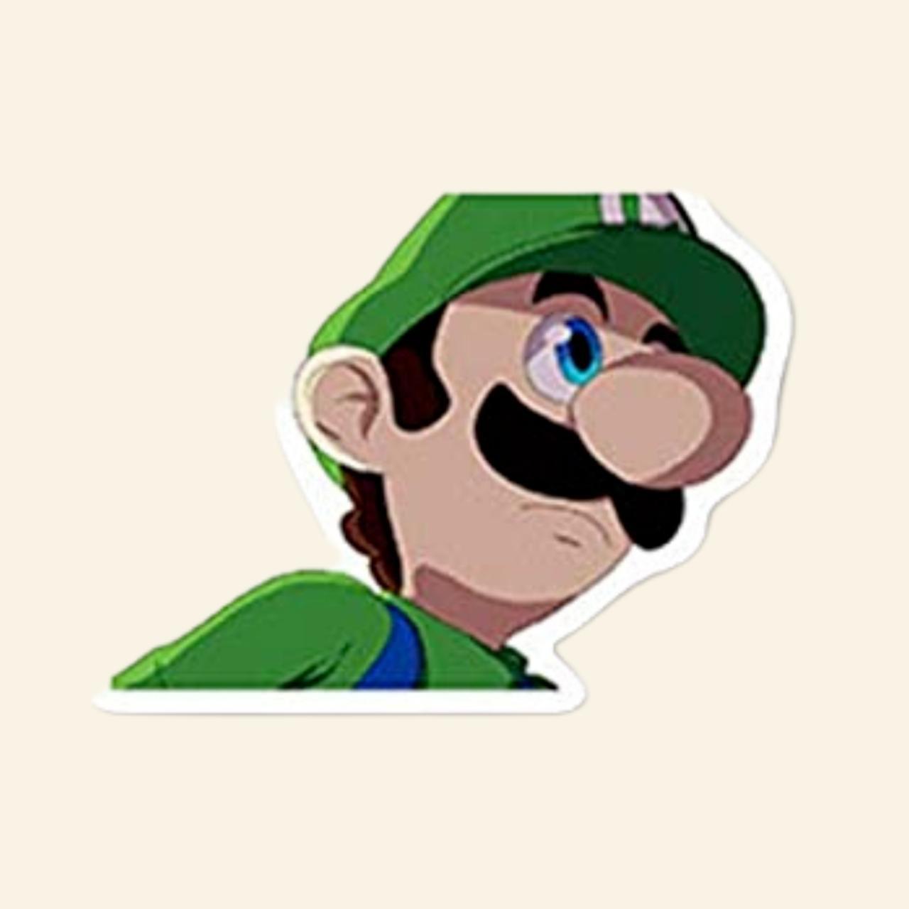 Super Mario Bros Vinyl Sticker Decal - Luigi -... - Depop