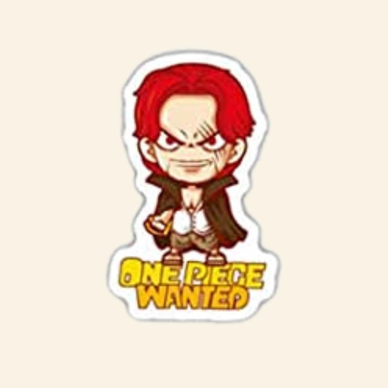 One Piece Wanted Sticker - Vinyl PVC Decal -... - Depop