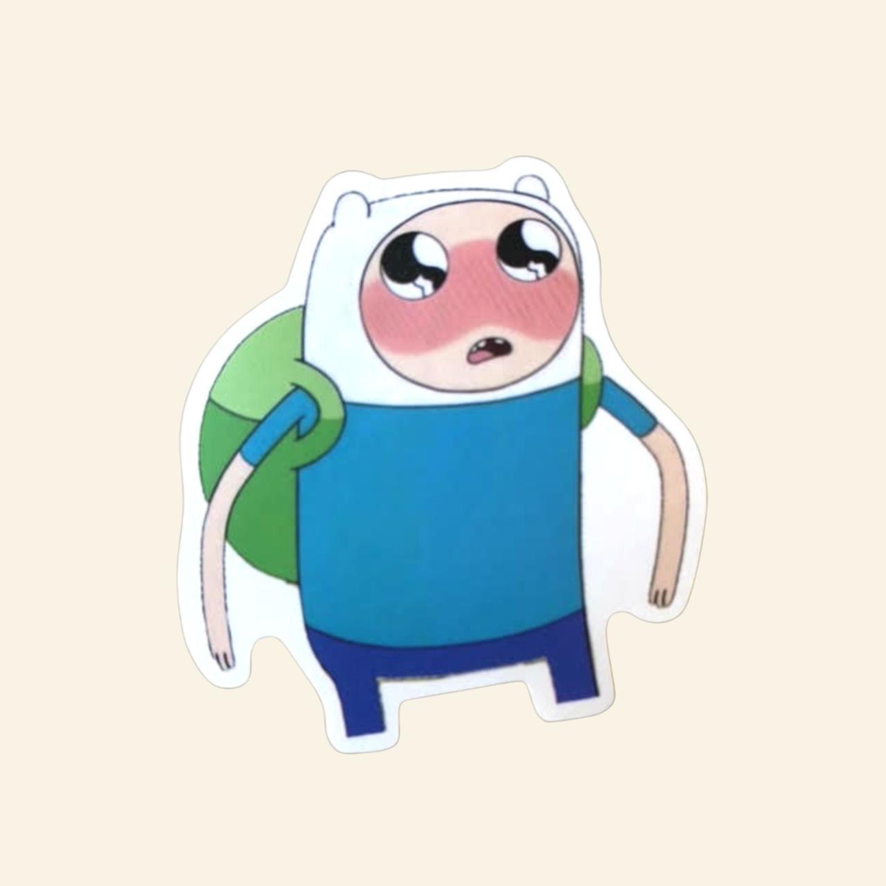 Adventure Time Vinyl PVC Sticker Decal - Finn the... - Depop