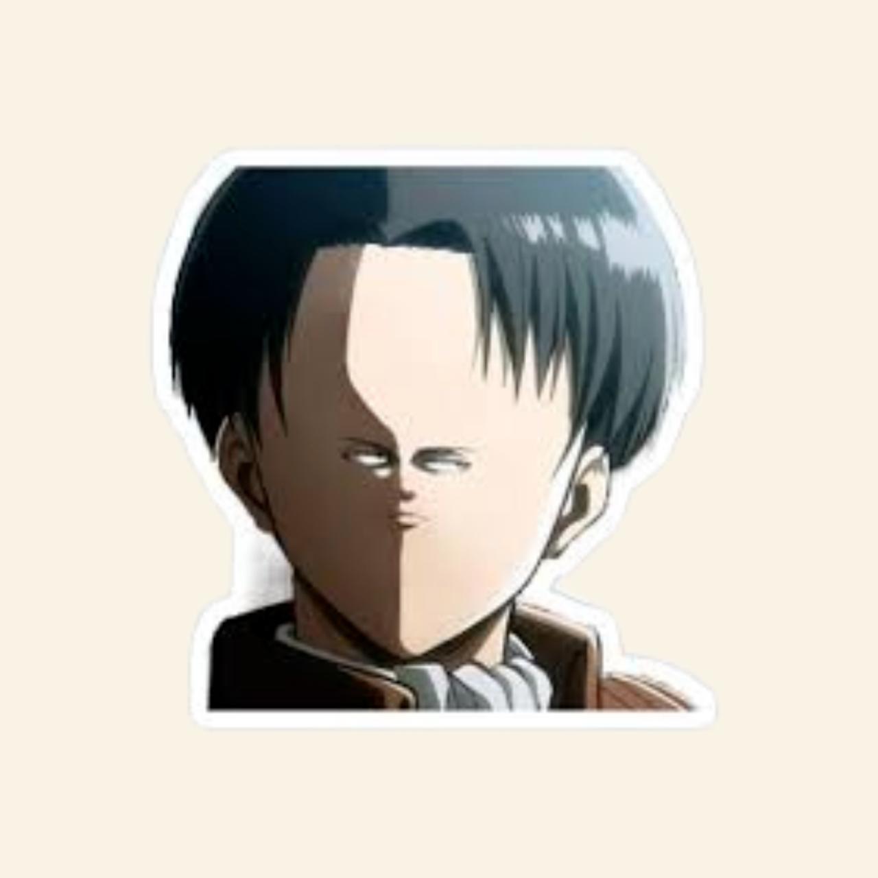 Attack On Titan Matte Decal Sticker - Levi Ackerman... - Depop