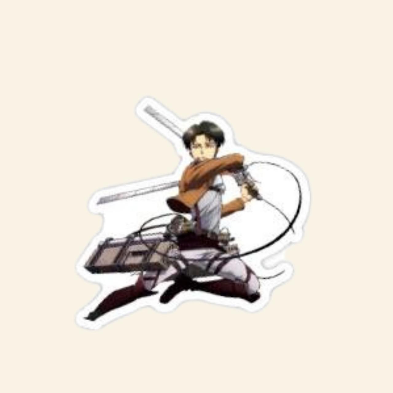 Attack On Titan Matte Decal Sticker - Levi Ackerman... - Depop
