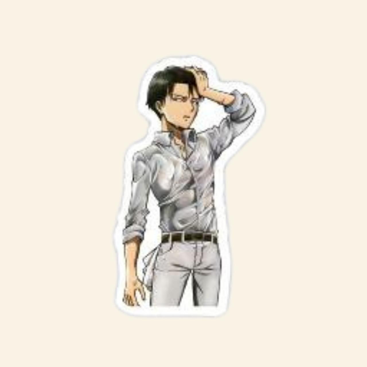 Attack On Titan Matte Decal Sticker - Levi Ackerman... - Depop