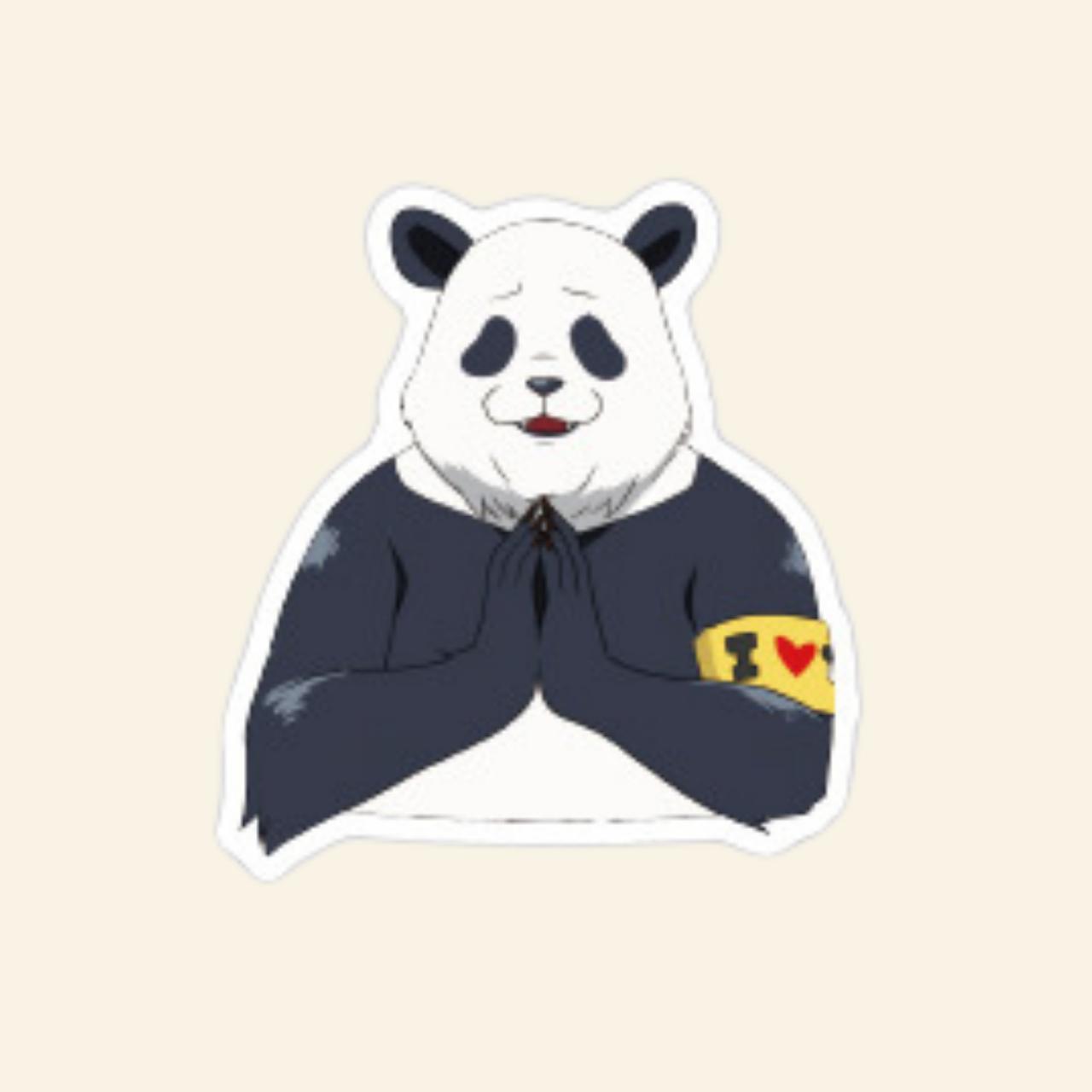 Jujutsu Kaisen Vinyl Matte PVC Decal Sticker - Panda... - Depop