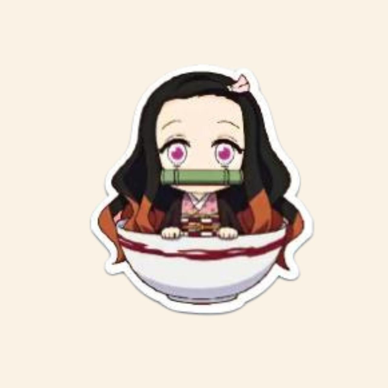 Demon Slayer Vinyl PVC Sticker Decal - Cute Nezuko... - Depop