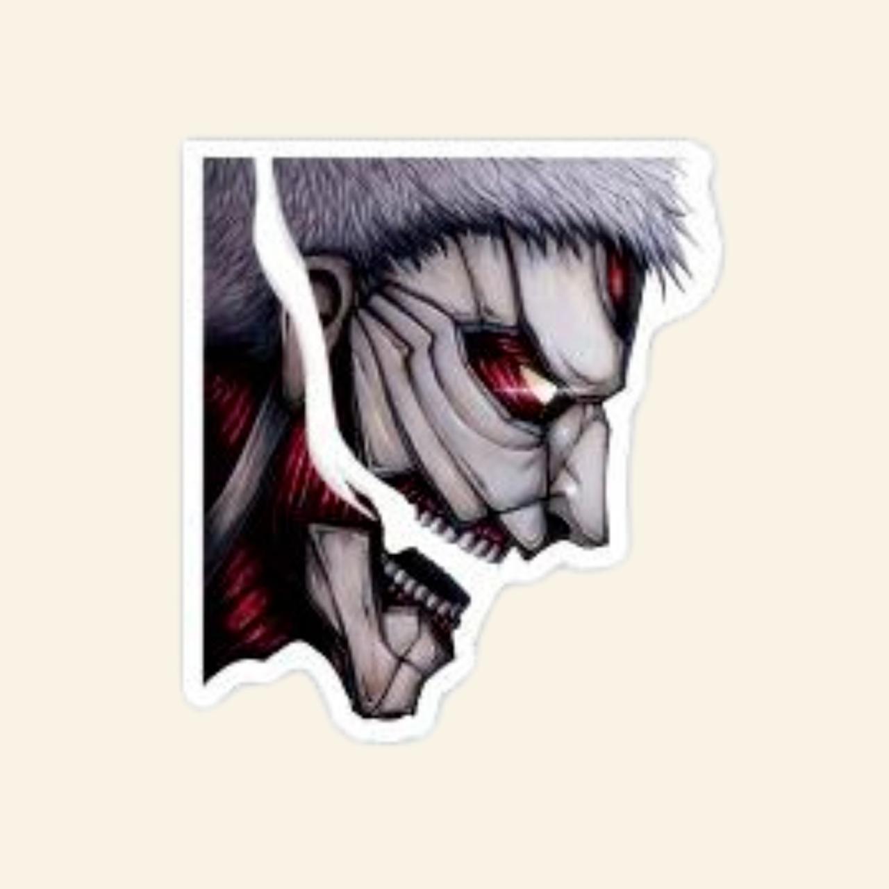 Attack On Titan Matte Decal Sticker - Armored Titan... - Depop