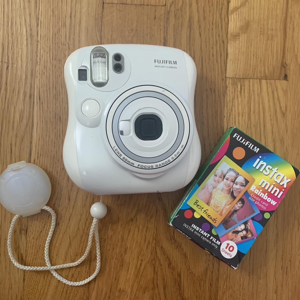instax mini polaroid camera with case and a pack of... - Depop