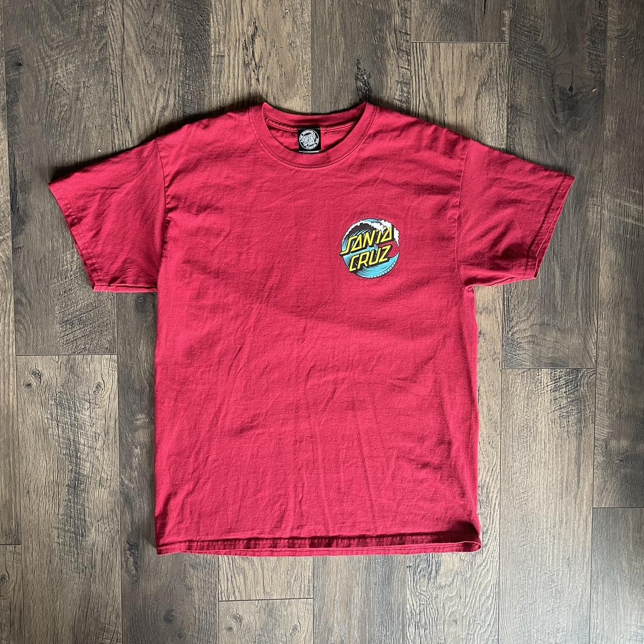 - Red Santa Cruz tee - Excellent condition, no holes... - Depop