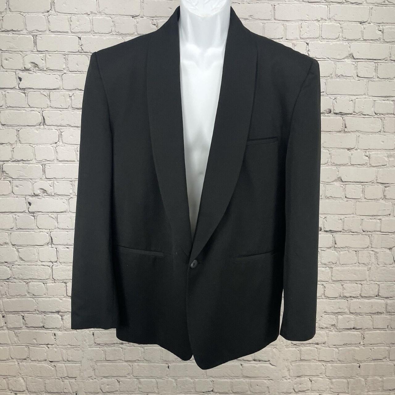 Officer Gentleman Black Tuxedo Suit Blazer One... | Depop