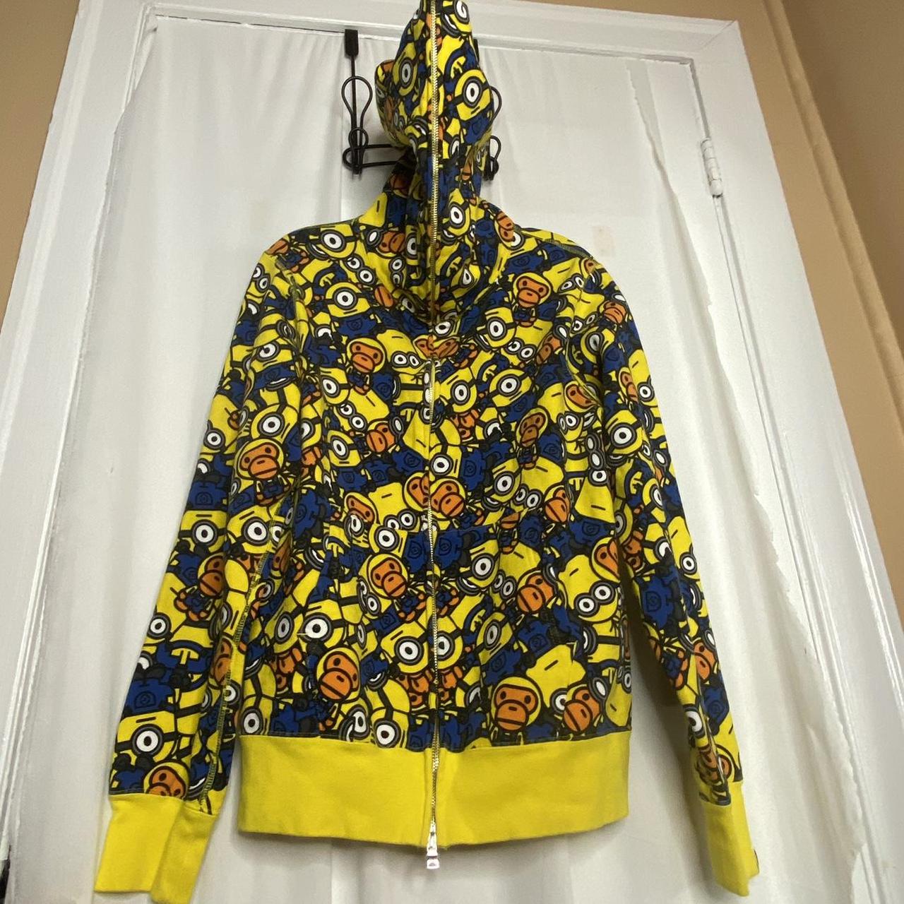 RARE Bape X Minions A Bathing Ape Parka Full Zip... - Depop