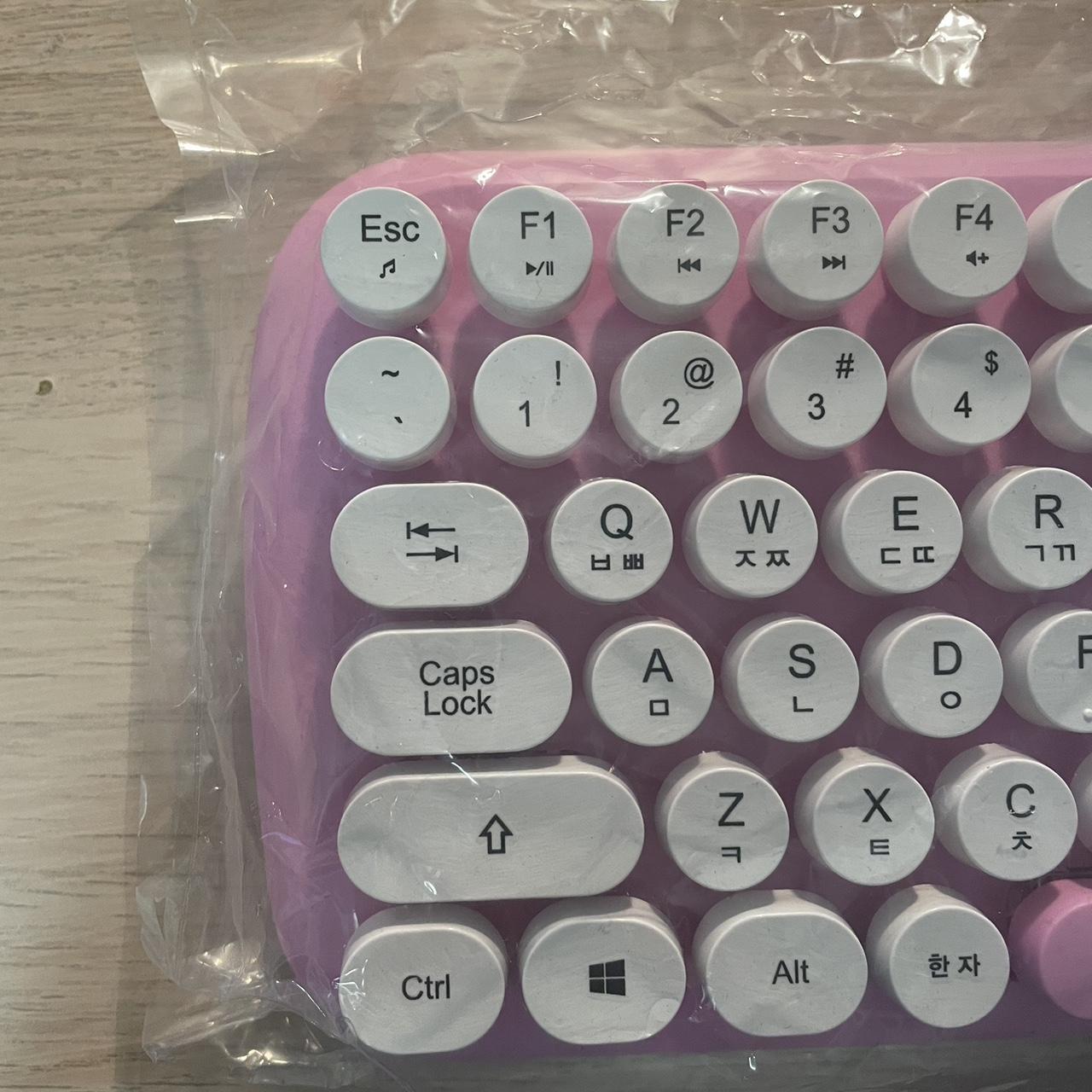 BT21 wireless keyboard (fat key caps) • new •... - Depop