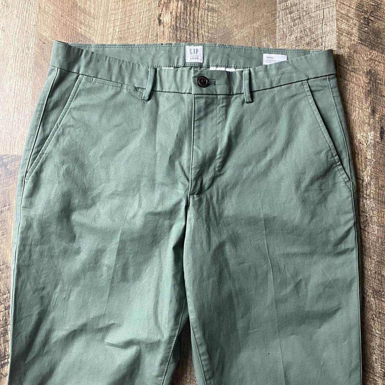 GAP ESSENTIAL KHAKI /CHINOS pants COLOR : MINT - Depop