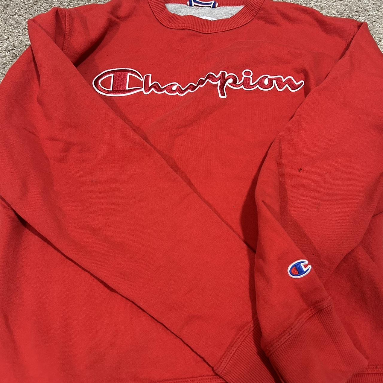 red champion sweater good condition dm before buying - Depop