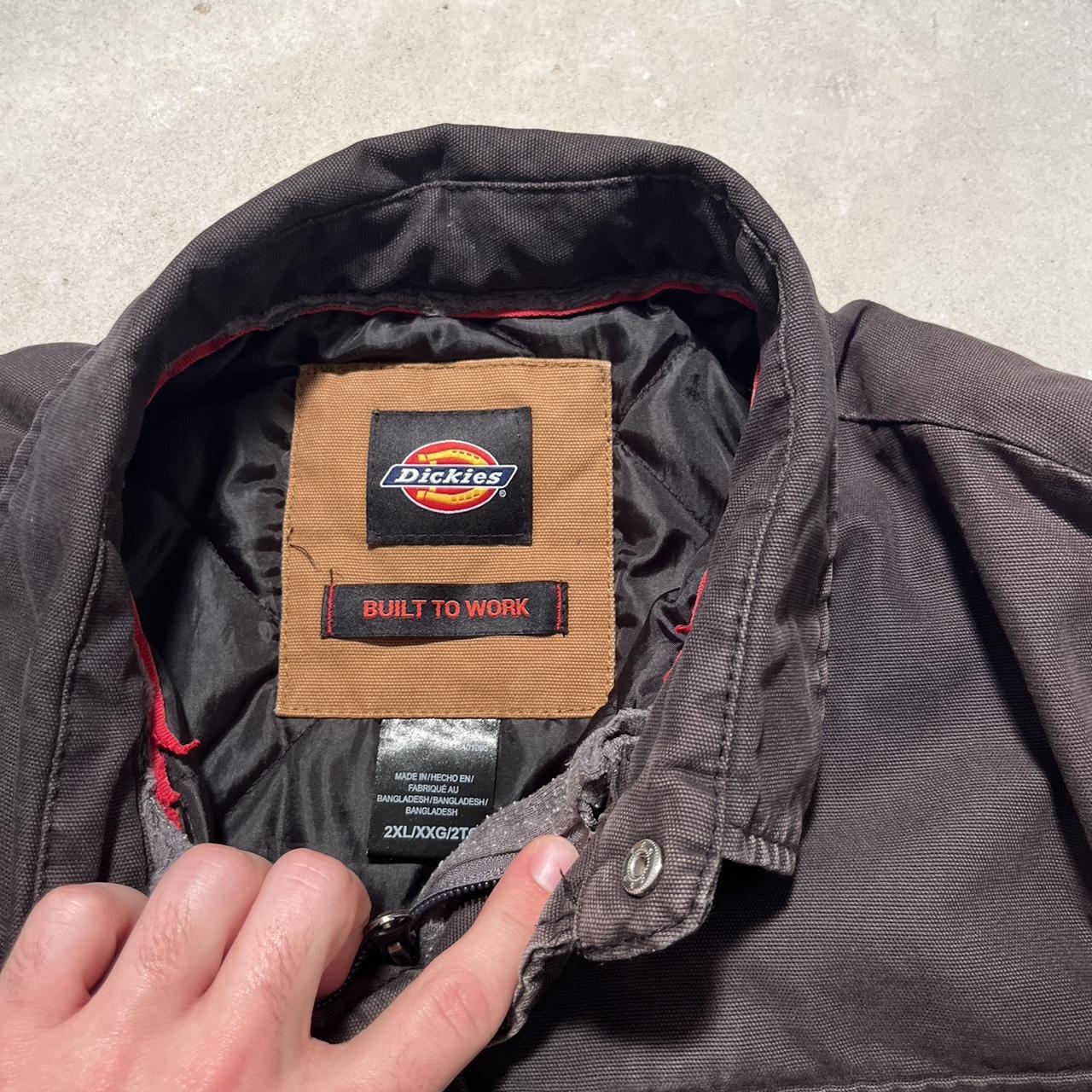 dickies work jacket nice color, size xxl measures - - Depop
