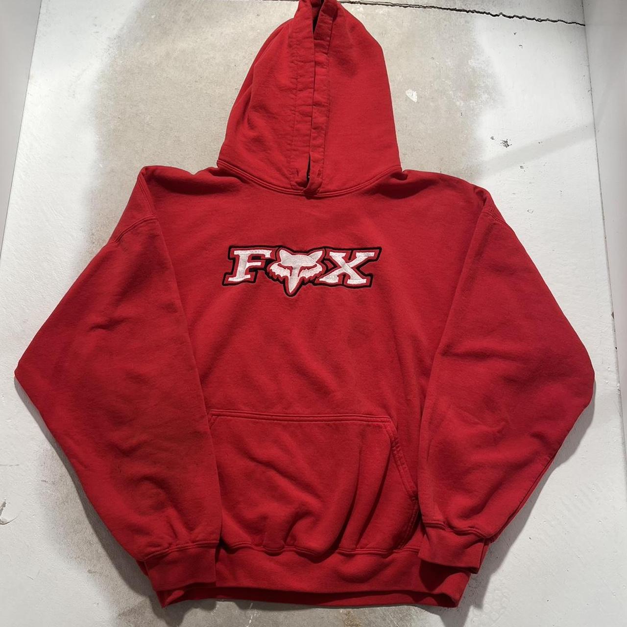 vintage/y2k fox racing hoodie these are getting... - Depop