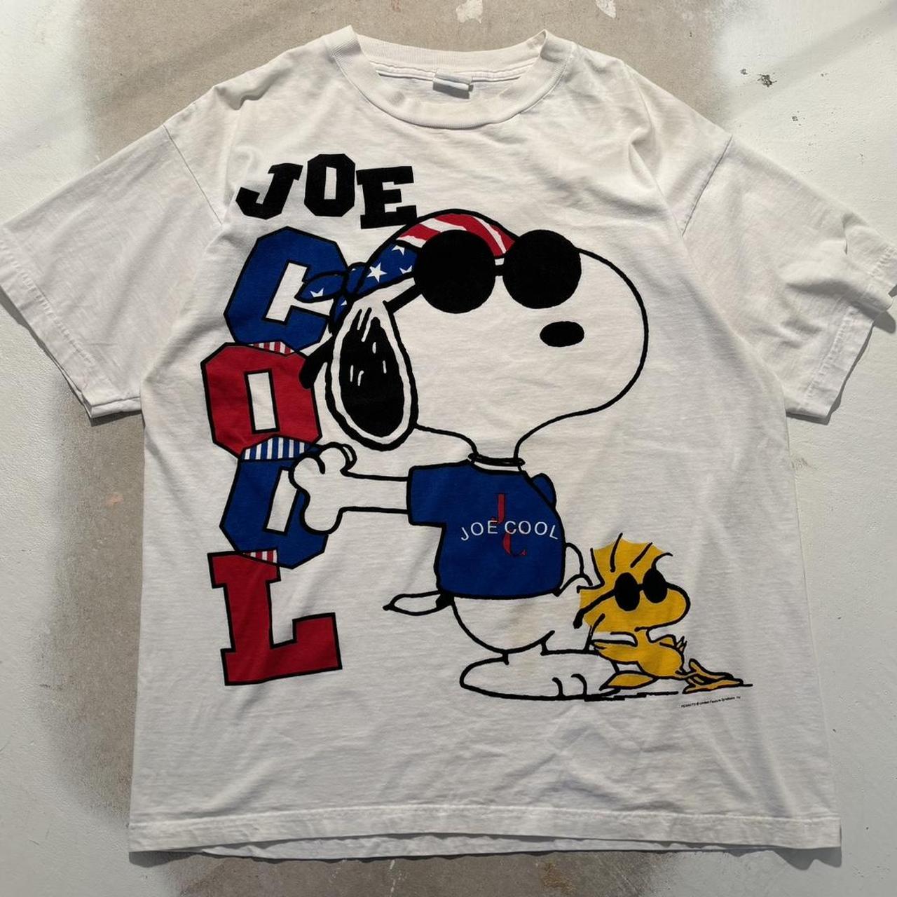 vintage 90s joe cool snoopy tee size xl measures -... - Depop