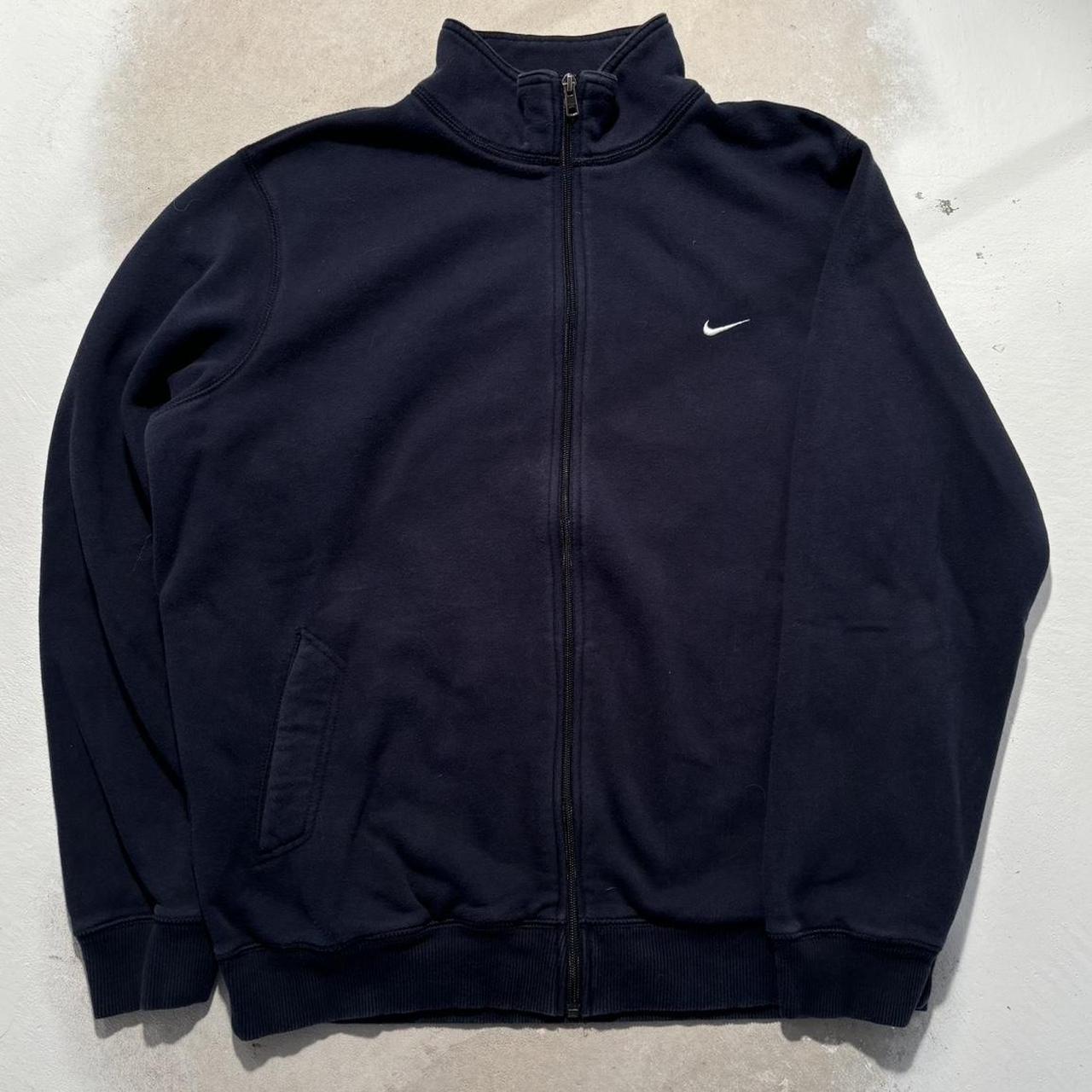 vintage 2000s nike zip up very clean, size xl can... - Depop