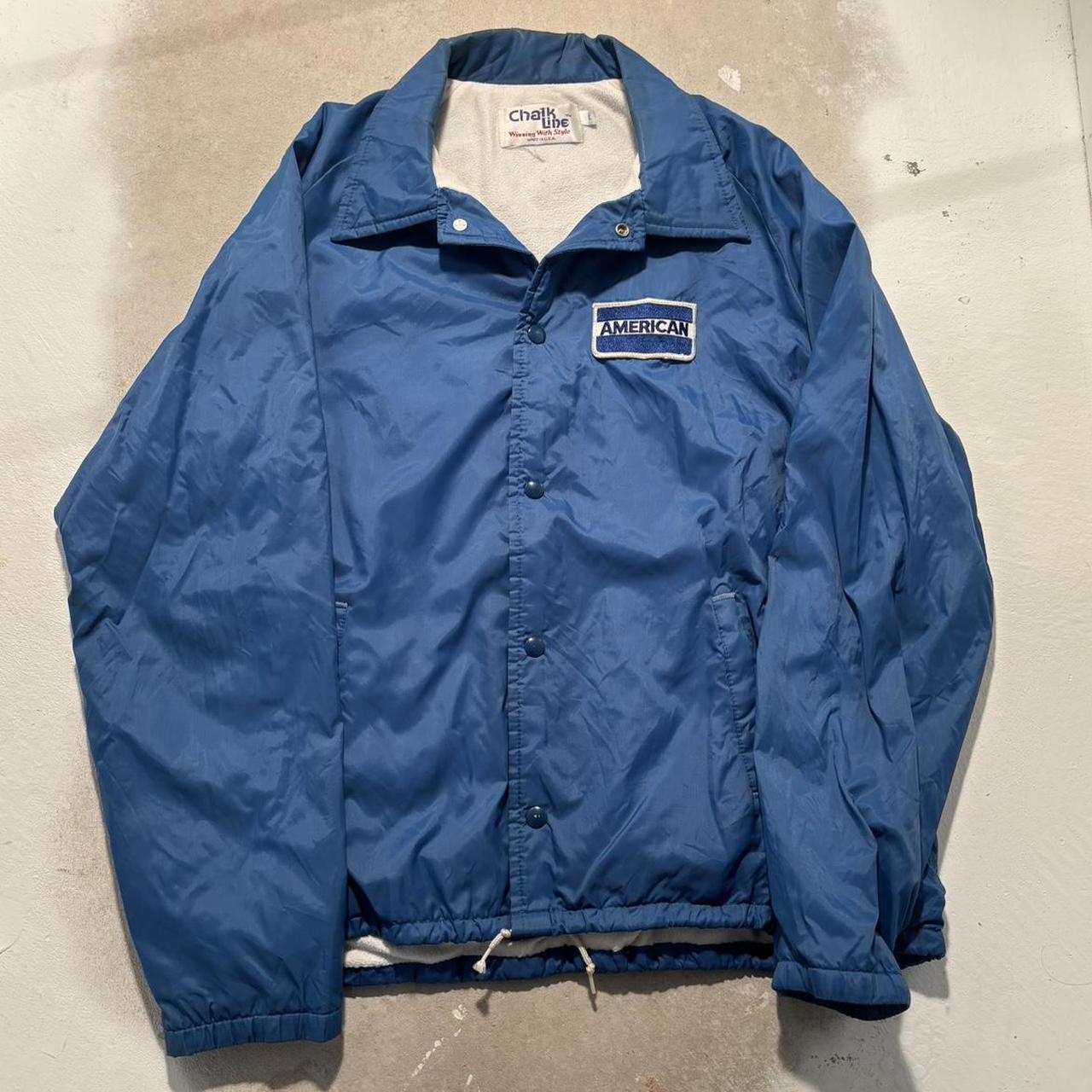 vintage 80s american chalk line jacket size large... - Depop