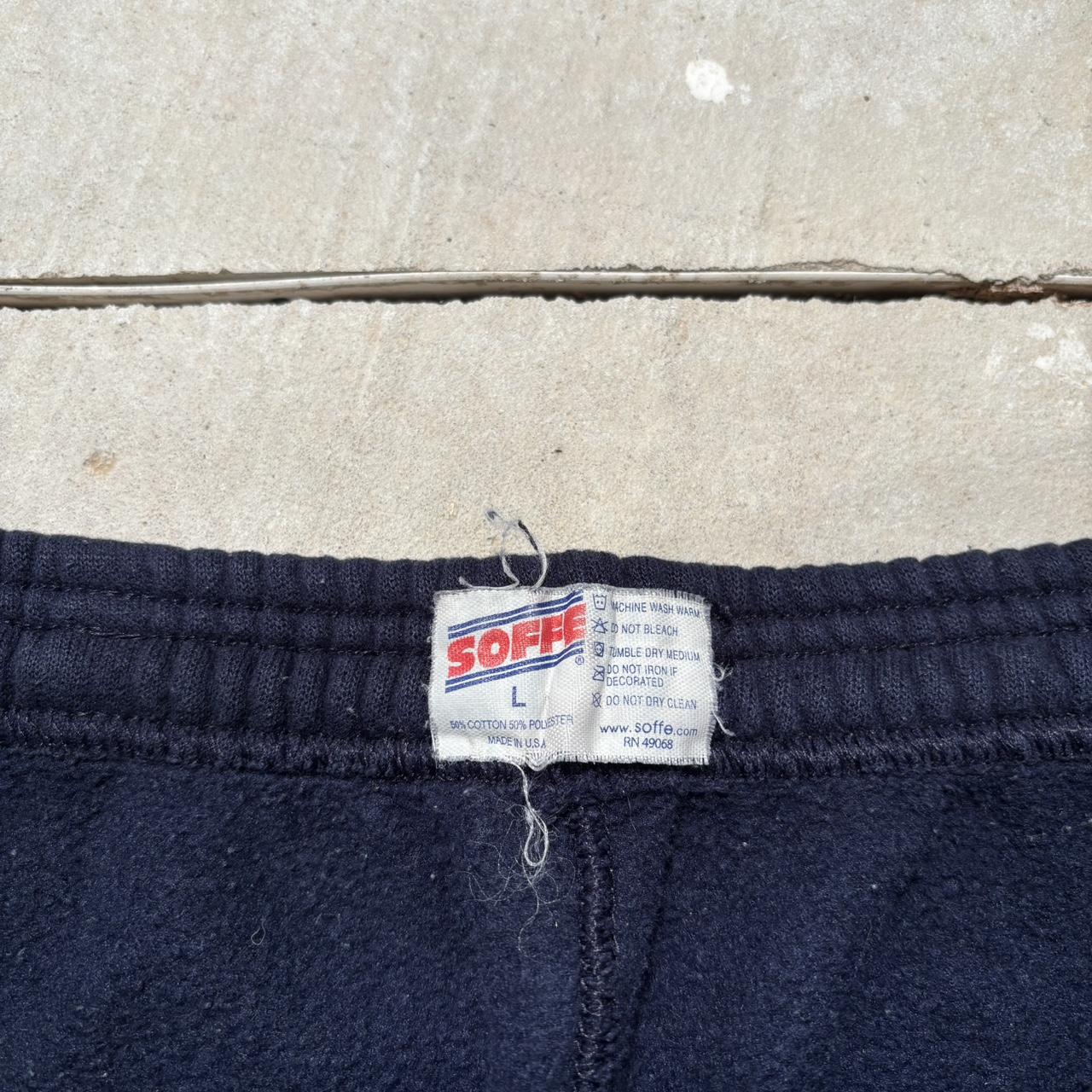 vintage 90s navy sweatpants some very small dots,... - Depop