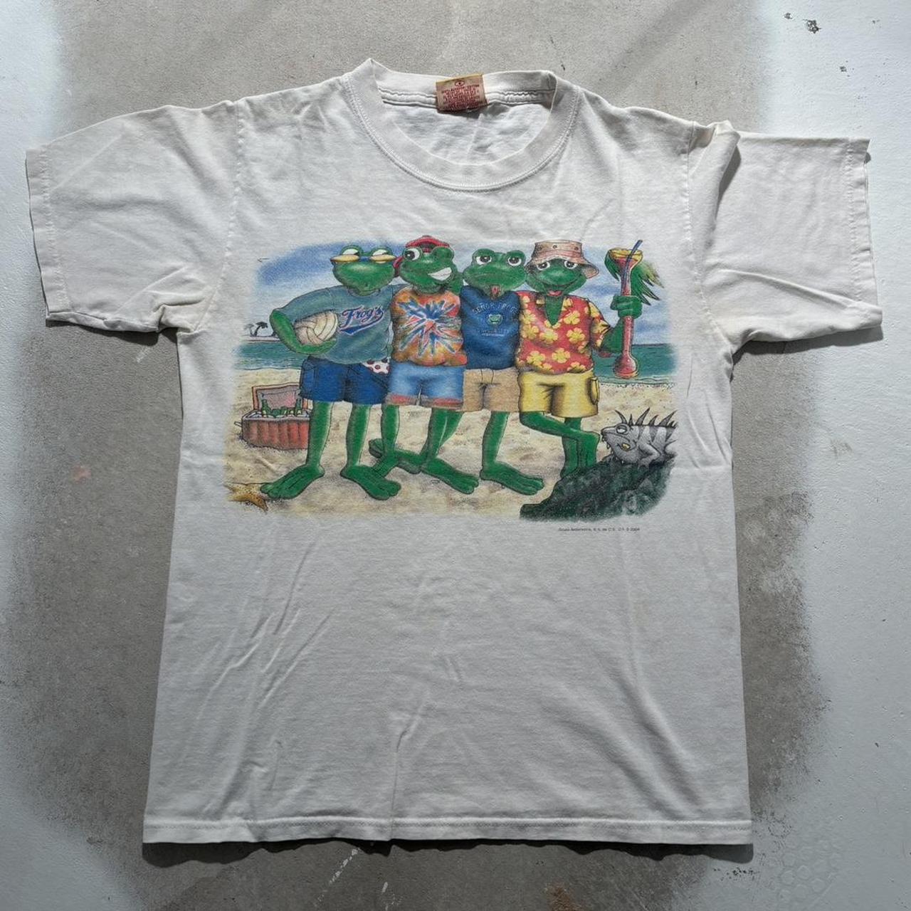 vintage 90s señor frogs shirt cool graphic, size... - Depop