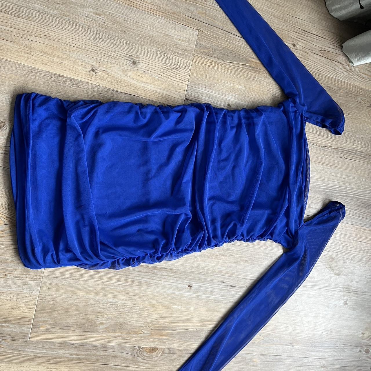 Blue Long Sleeve Princess Polly Dress Only Worn Depop