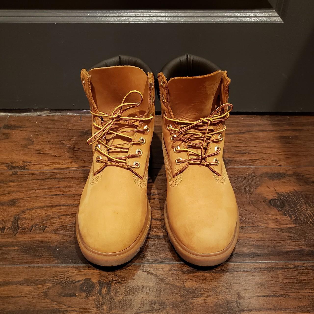 Timberland Men's Gold Boots | Depop