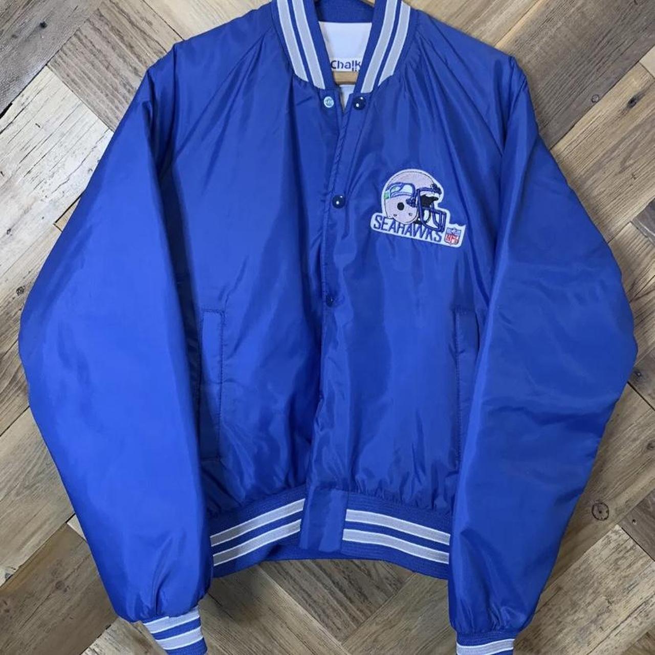 Vintage Seattle Seahawks NFL Chalk Line jacket.... - Depop