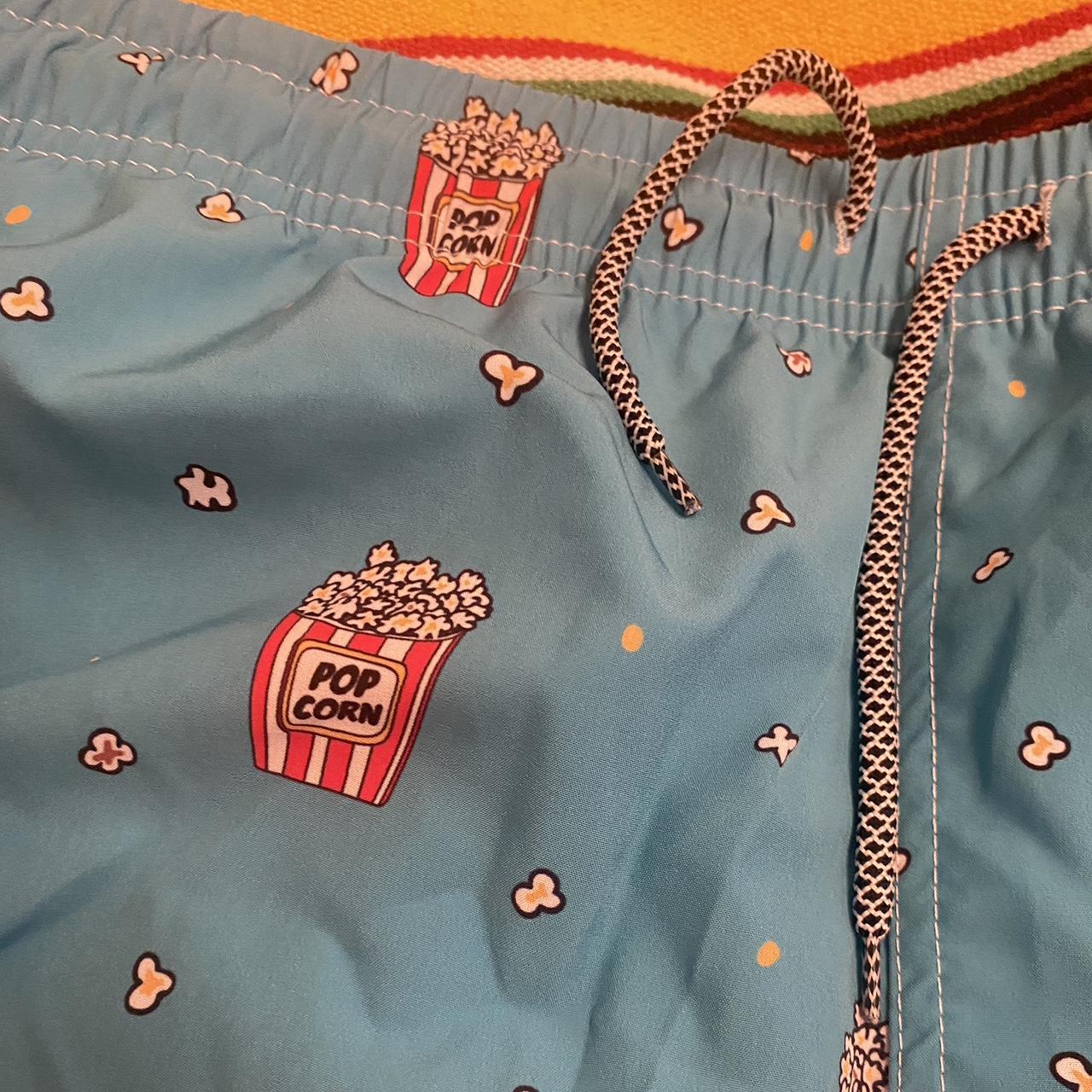 Men's Blue and Red Swimsuit-one-piece | Depop