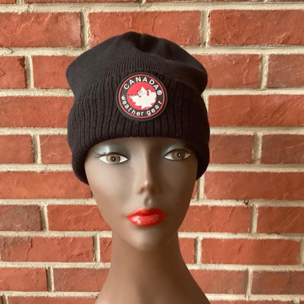 Canada Weather Gear Black Knit Cuffed Lined Beanie... - Depop Canada Weather Gear Black Knit Cuffed Lined Beanie... - Depop