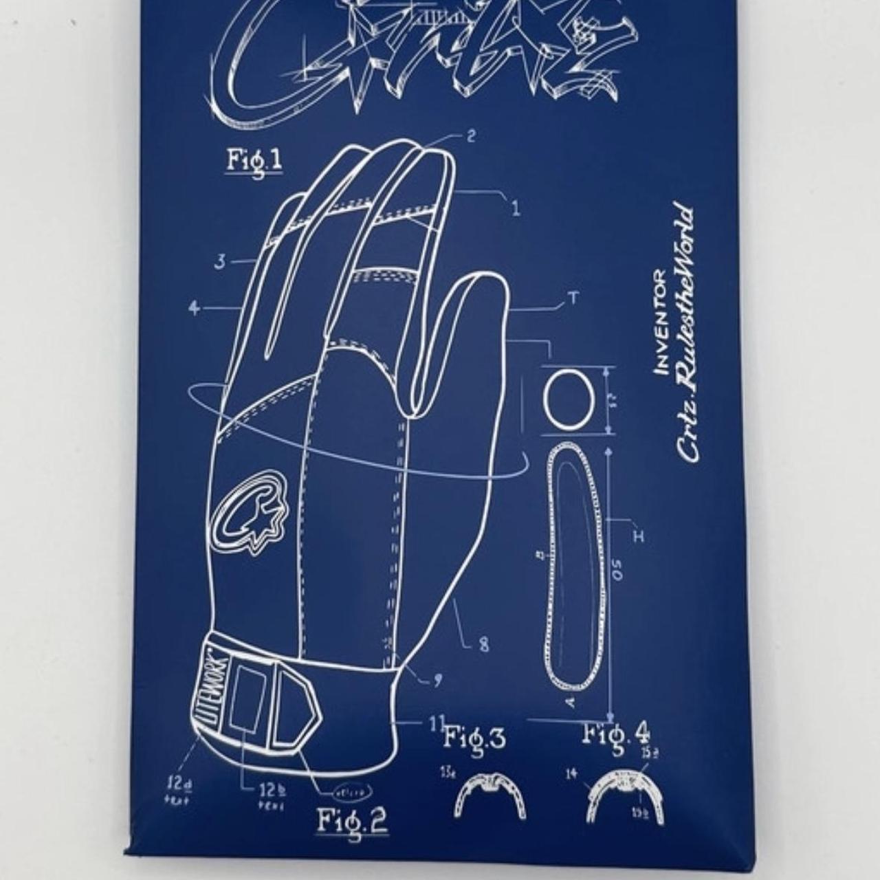 Corteiz Leather black Gloves Brand new in original... - Depop