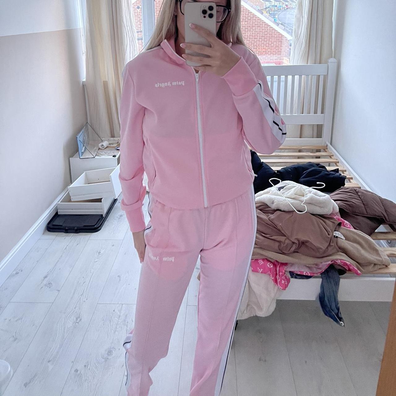 GENUINE Palm Angels tracksuit Worn once Size small... - Depop