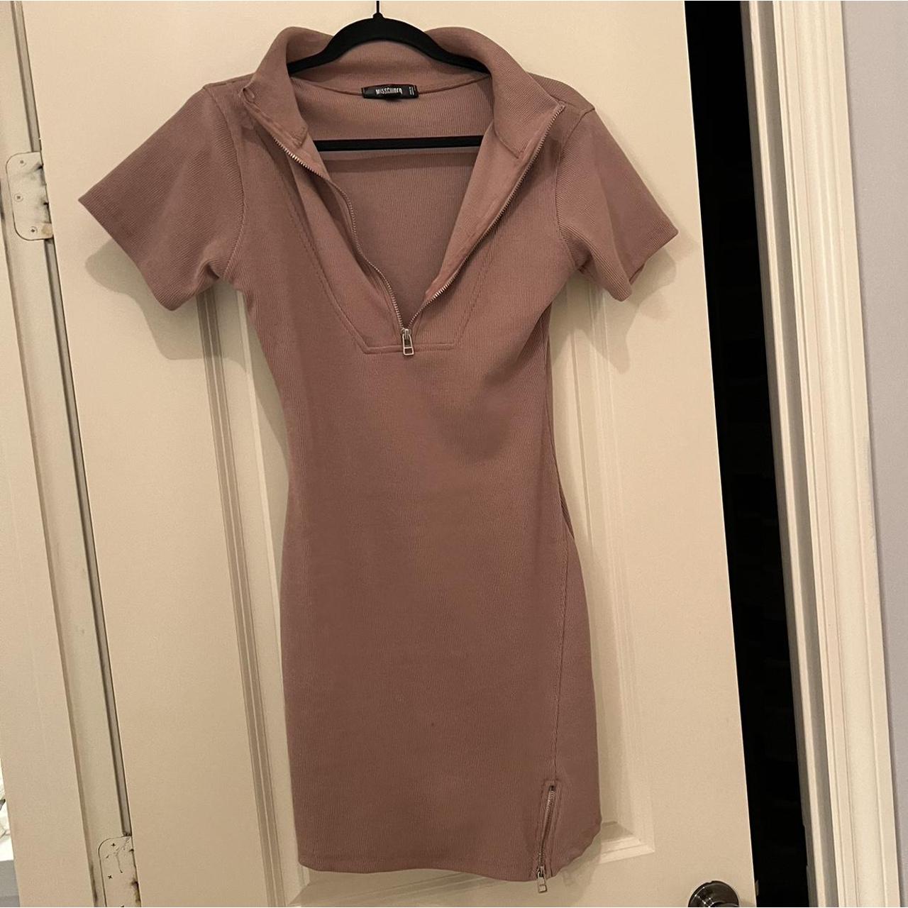 Missguided mini dress with zippers Size US 6 - Depop