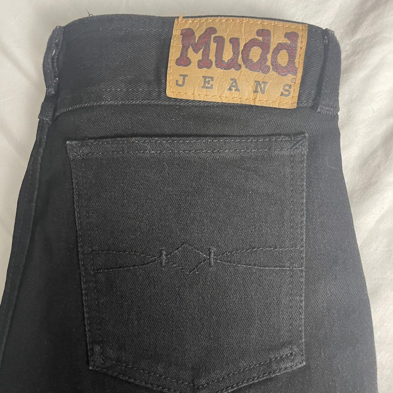 Mudd low rise flares. These are jet black. Brand:... - Depop