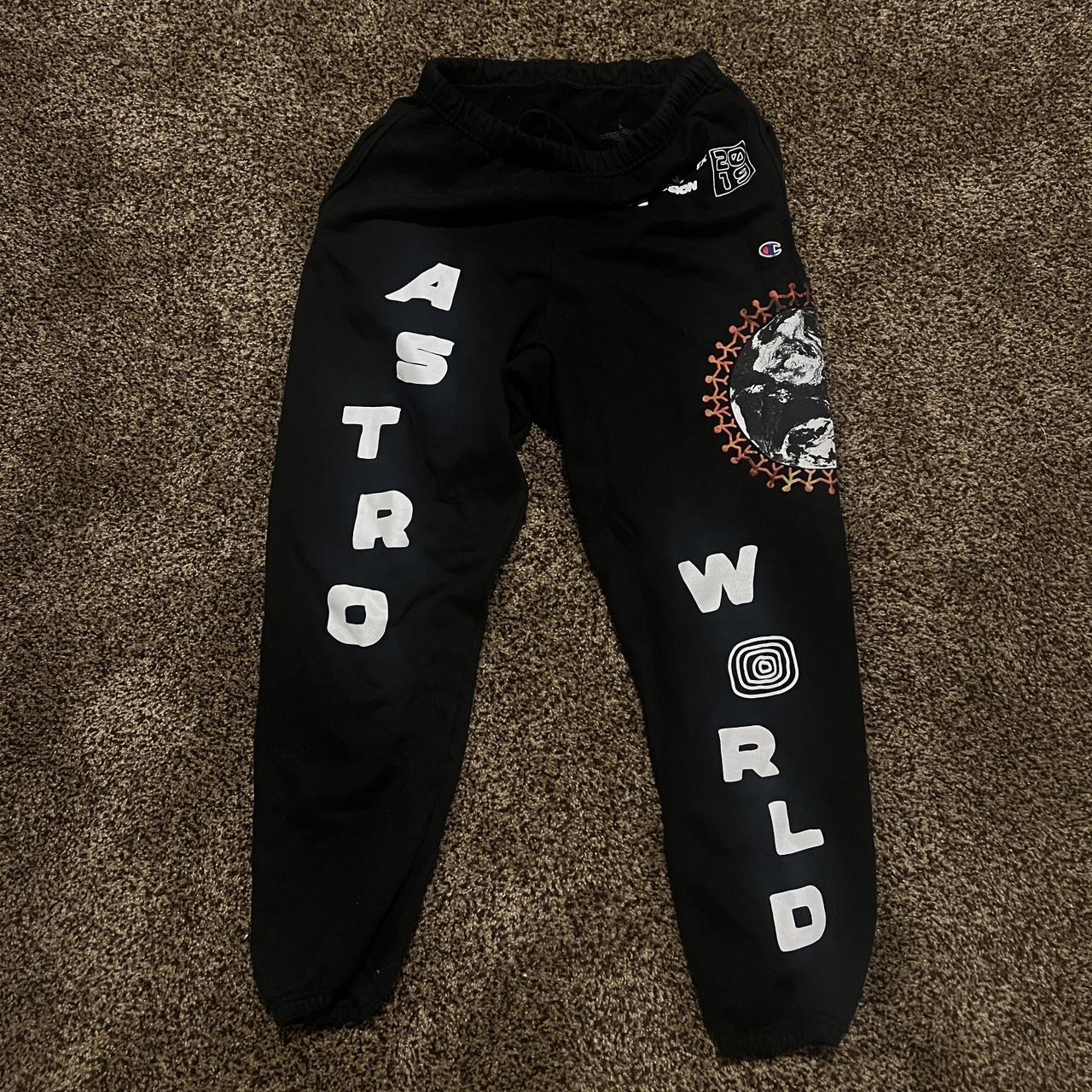 Large Travis Scott Astrofest 2019 Sweatpants... - Depop