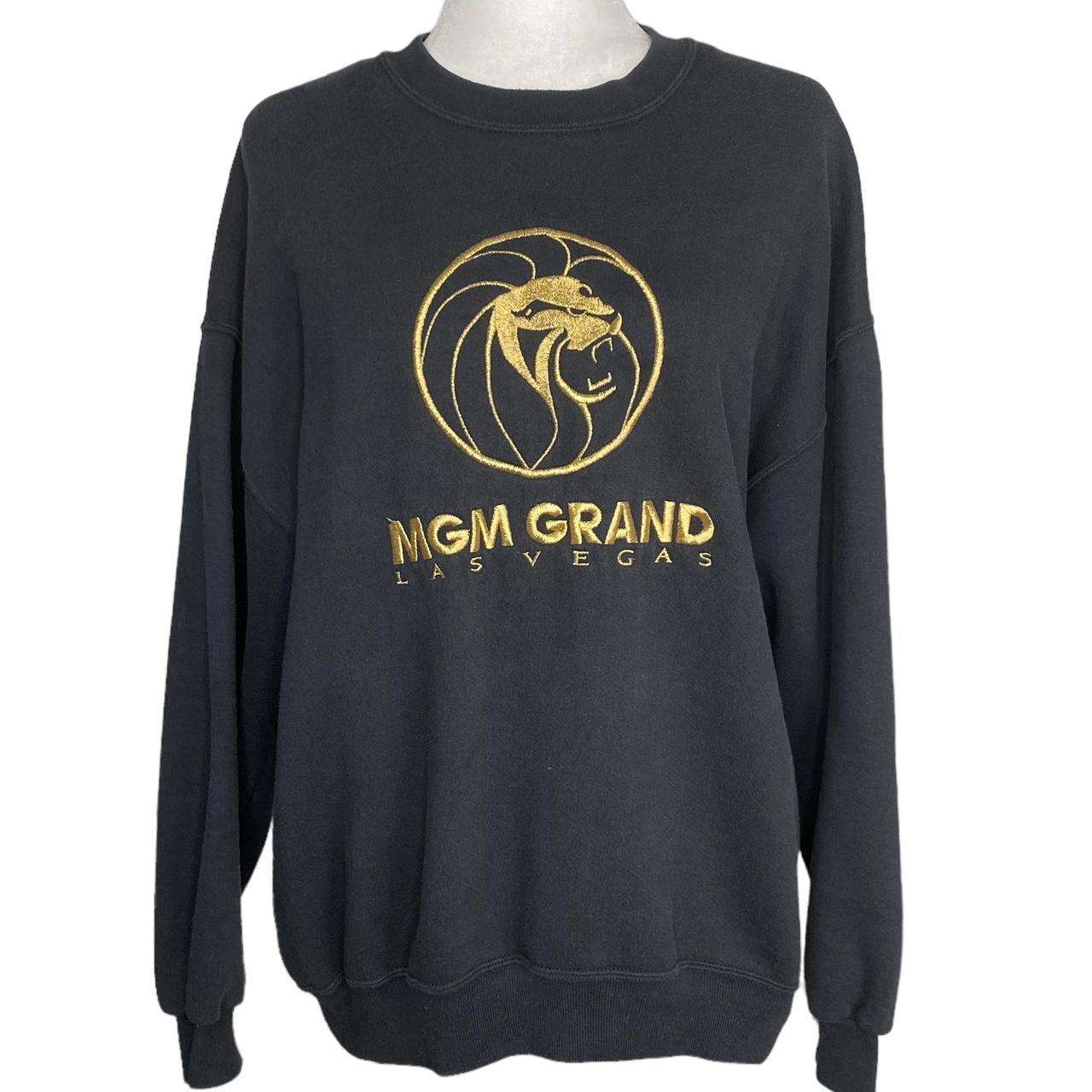 MCM Women's Black and Gold Sweatshirt | Depop