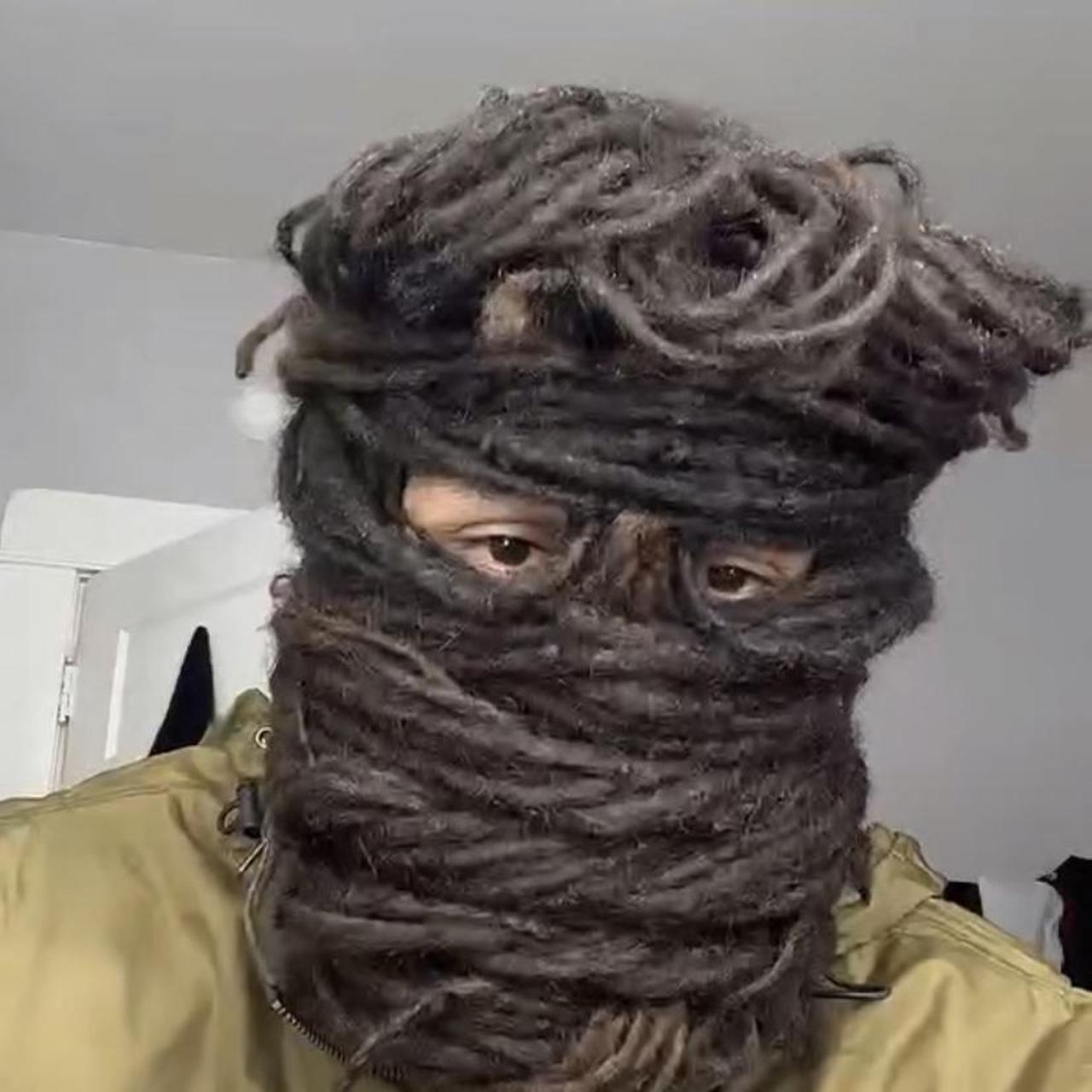 dreadlock mask - Depop